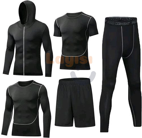 5 piece of gym wear for men - Layisi